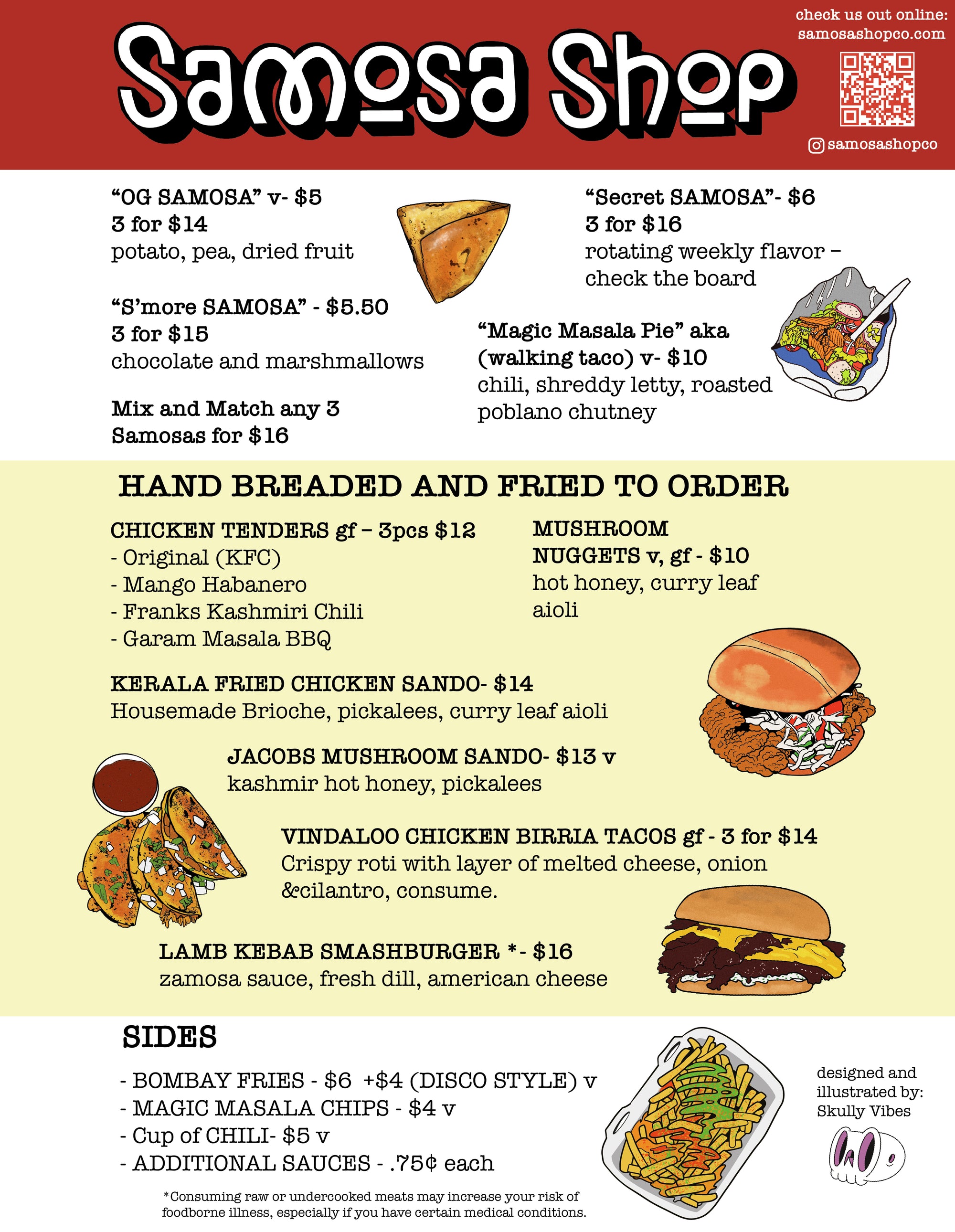 Menu – Samosa Shop 2.0